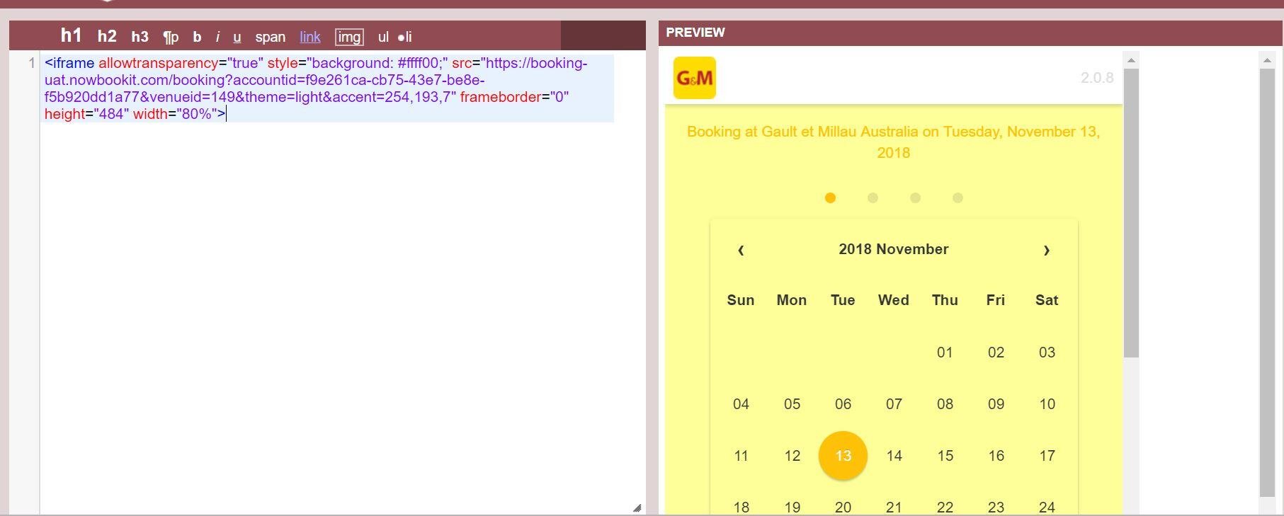 Widget Modifications and iFrames