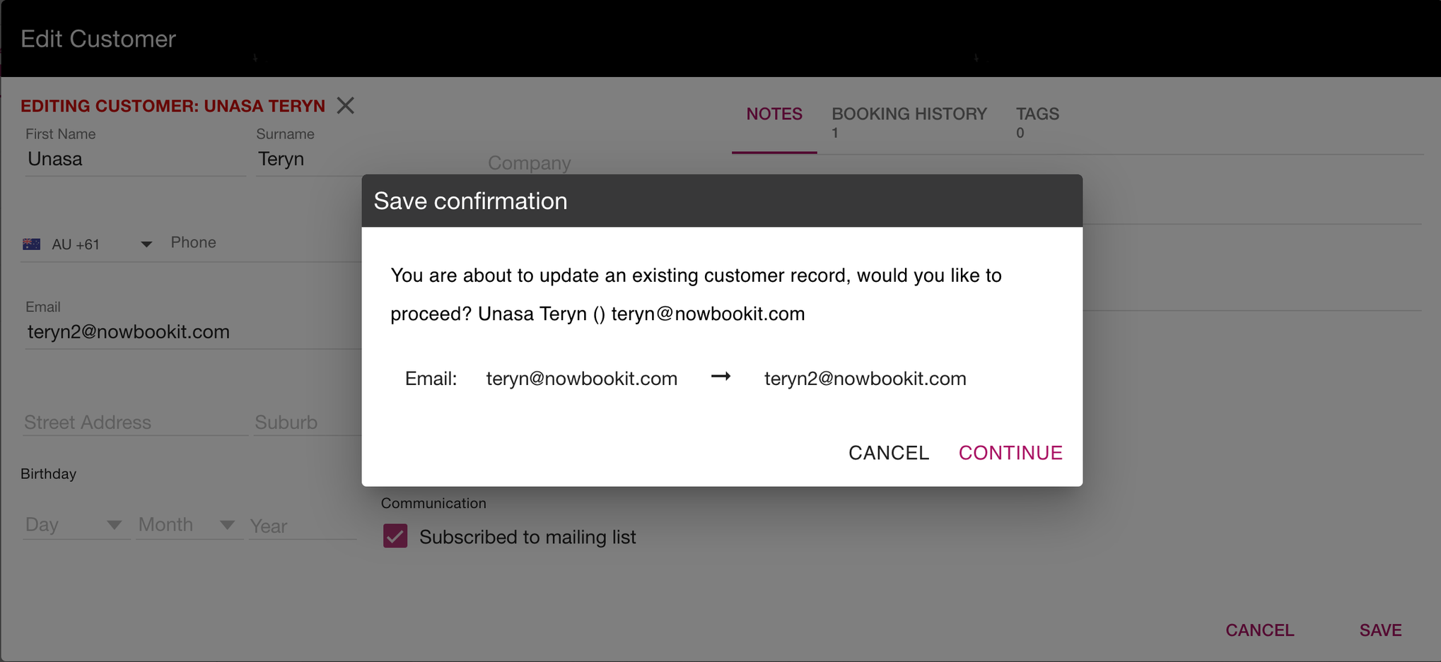 Data Validation for Customer Information