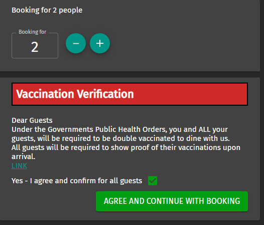 Verification Pop-up and Tags