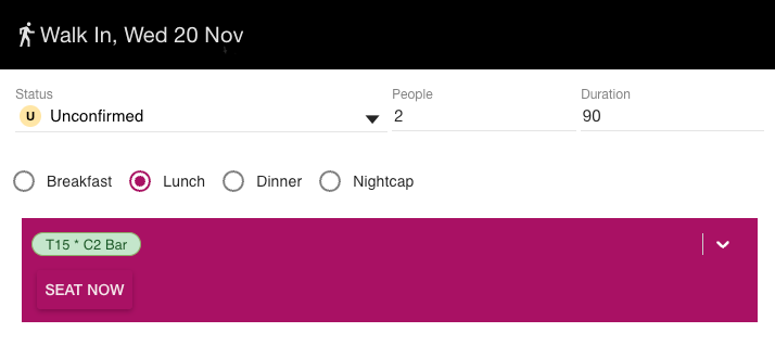 Bookings, Waitlists & Blockouts in the Floor Plan